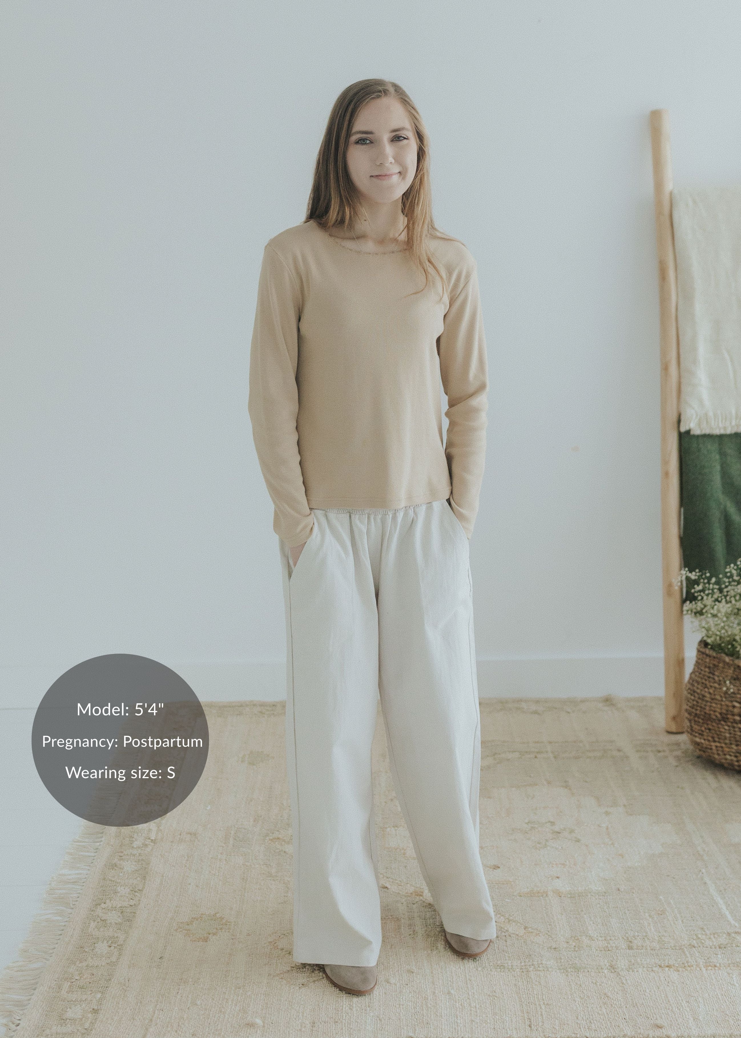 Wide Leg Flow Pant in Cotton/Linen – EMME