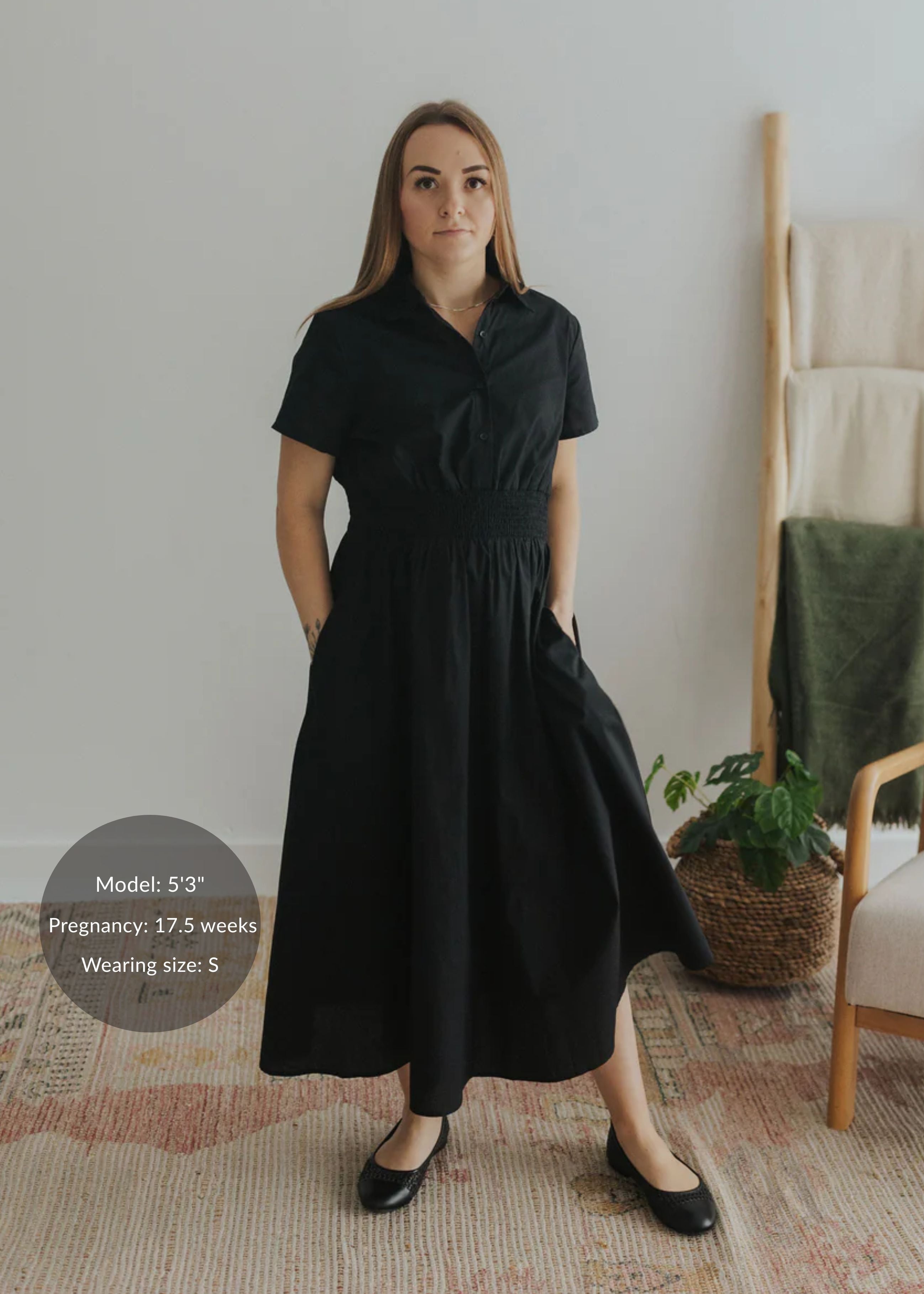 Sarah Shirt Dress in Cotton Poplin – EMME